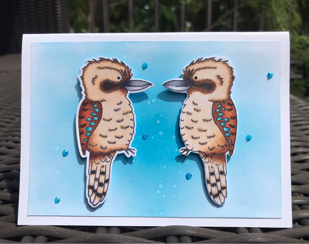 Handmade card «Kookaburras», Hobbies & Toys, Stationery & Craft ...