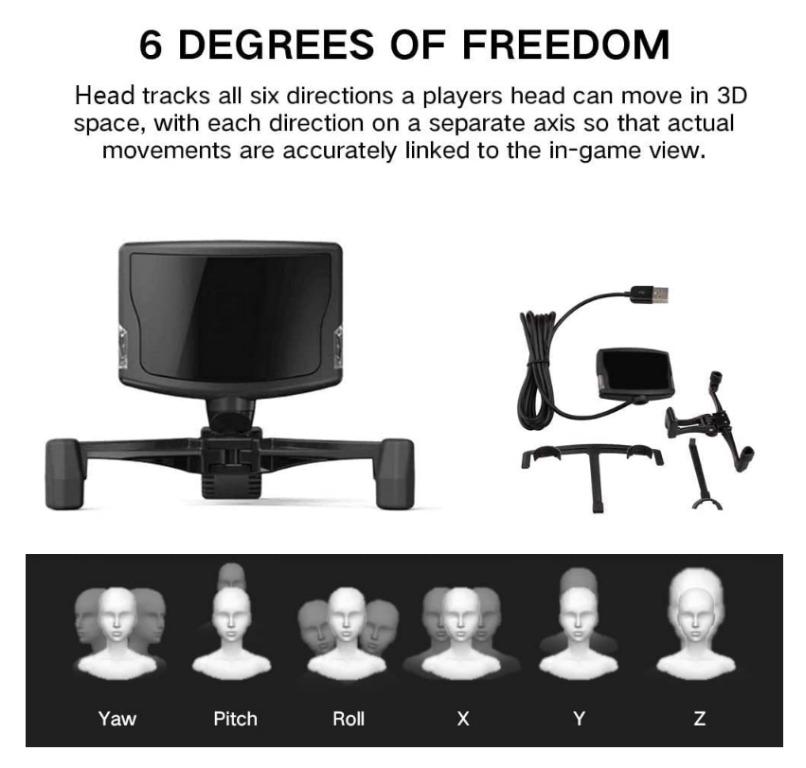 Head sight tracker for TrackNP 5 6DOF Head Tracking Gaming Professional ...