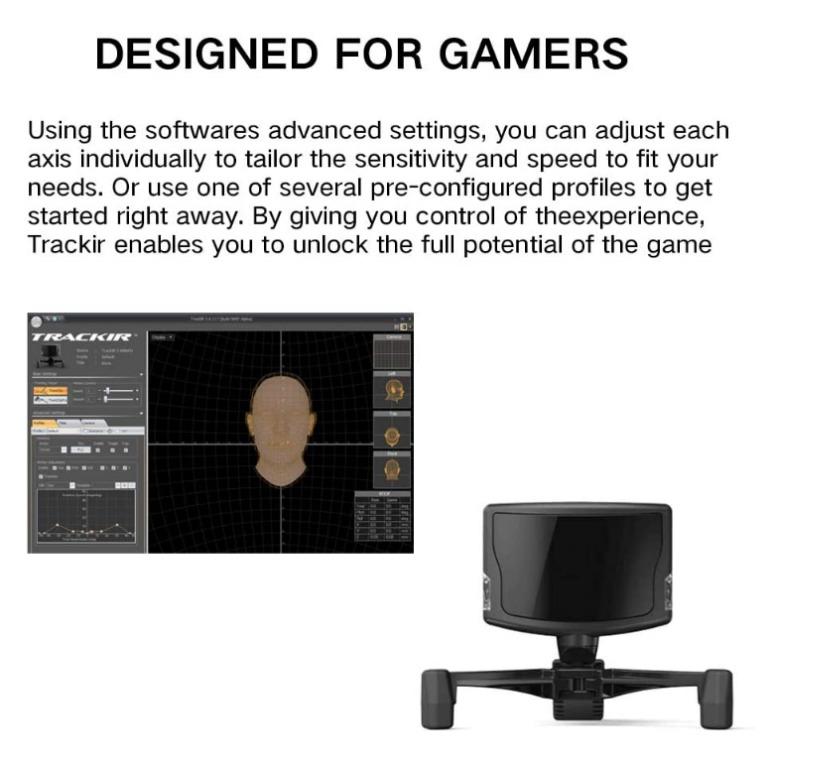 Head sight tracker for TrackNP 5 6DOF Head Tracking Gaming Professional ...