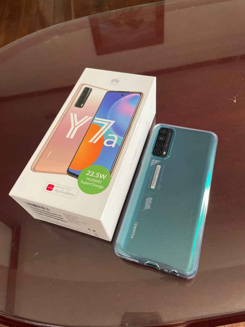 Huawei Y7A in Crush Green Mobile Phone, Mobile Phones & Gadgets, Mobile ...