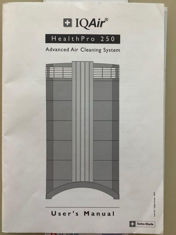 IQAir HealthPro 250, TV & Home Appliances, Air Purifiers ...