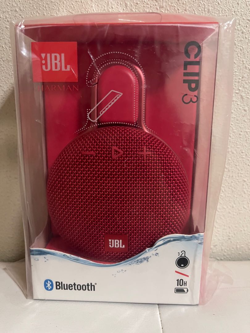 JBL Clip 3 (Red), Audio, Soundbars, Speakers & Amplifiers on Carousell