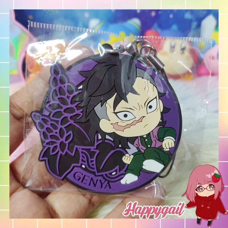JN_0236 Kimetsu No Yaiba Genya Purple Rubber Keychain, Hobbies & Toys ...