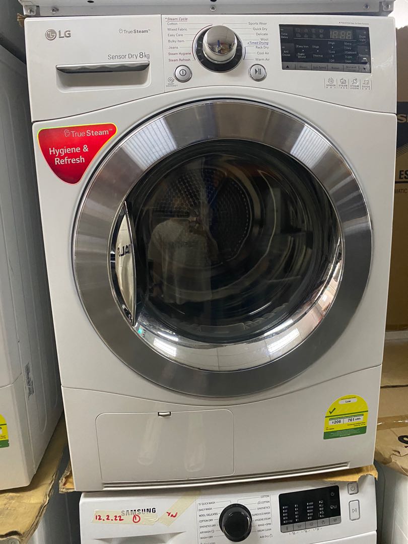 LG 8KG Sensor Dry Condenser Dryer, TV & Home Appliances, Washing ...