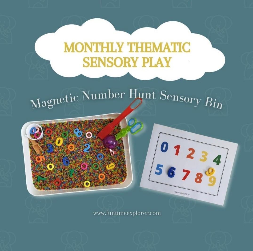 Magnetic number hunt sensory play, Hobbies & Toys, Toys & Games on ...
