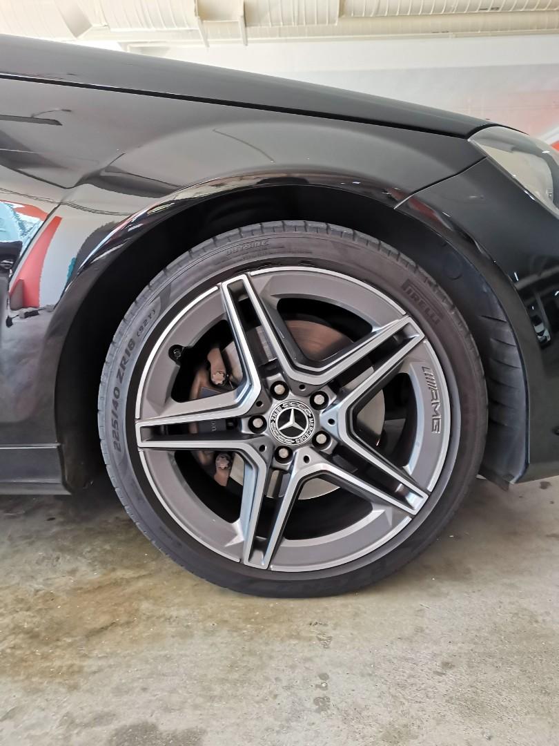Mercedes AMG 18" INCH Rim, Car Accessories, Tyres & Rims on Carousell