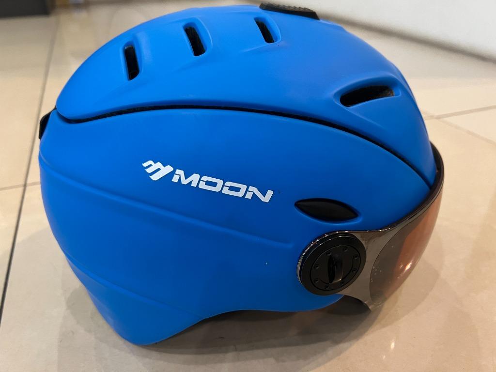 MOON Professional Half-covered Ski Helmet, Auto Accessories on Carousell