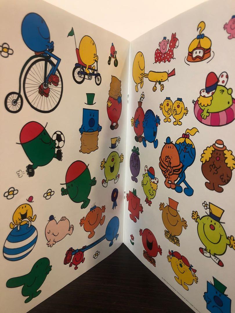Mr Men Sticker Book Sports Day Scene, 興趣及遊戲, 書本 & 文具, 小朋友書 - Carousell