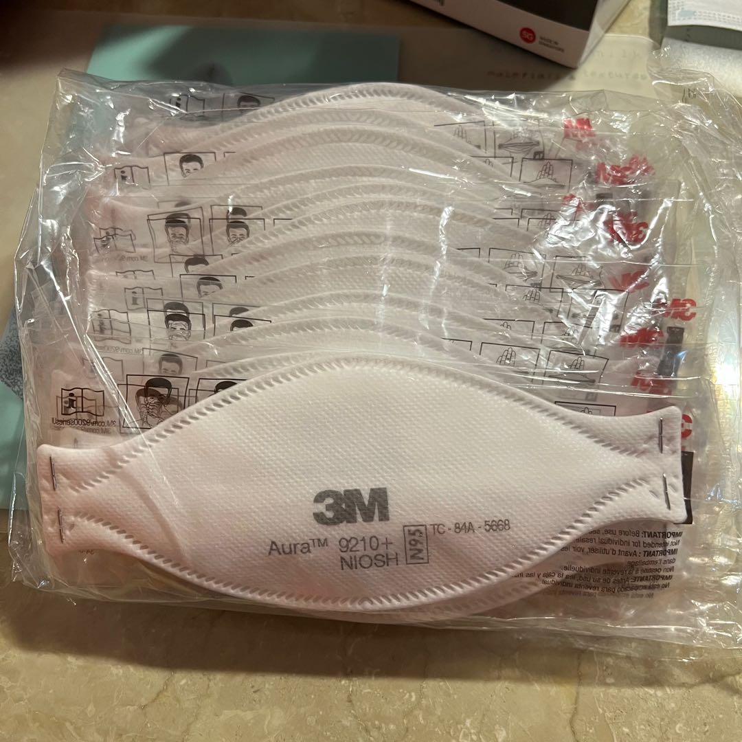 N95 3M Aura 9210+ Masks, Health & Nutrition, Face Masks & Face Shields ...