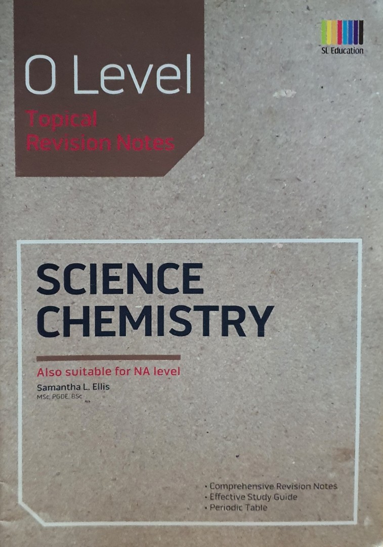 O'levels science chemistry topical revision notes, Hobbies & Toys ...