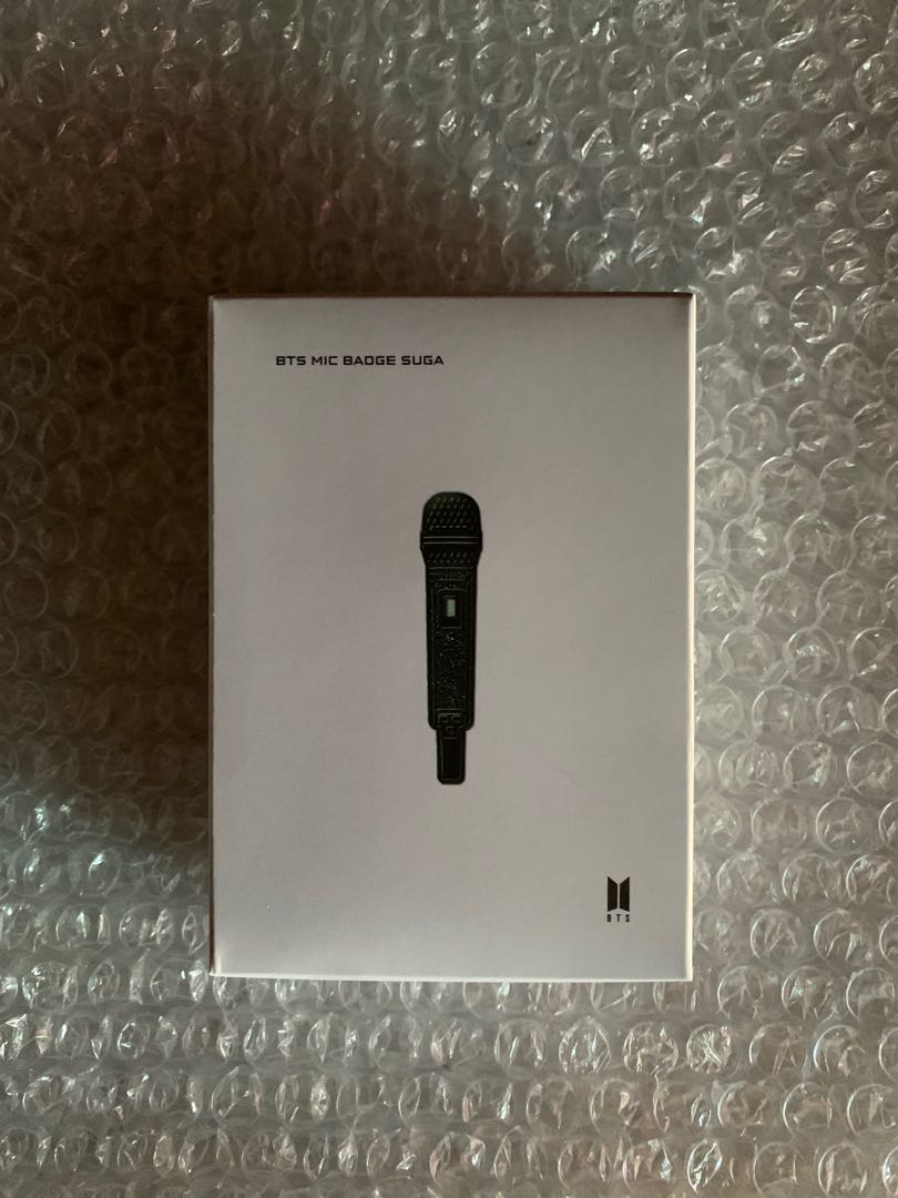 [ONHAND] BTS Hybe Insight Mic Badge Suga, Hobbies & Toys, Memorabilia ...