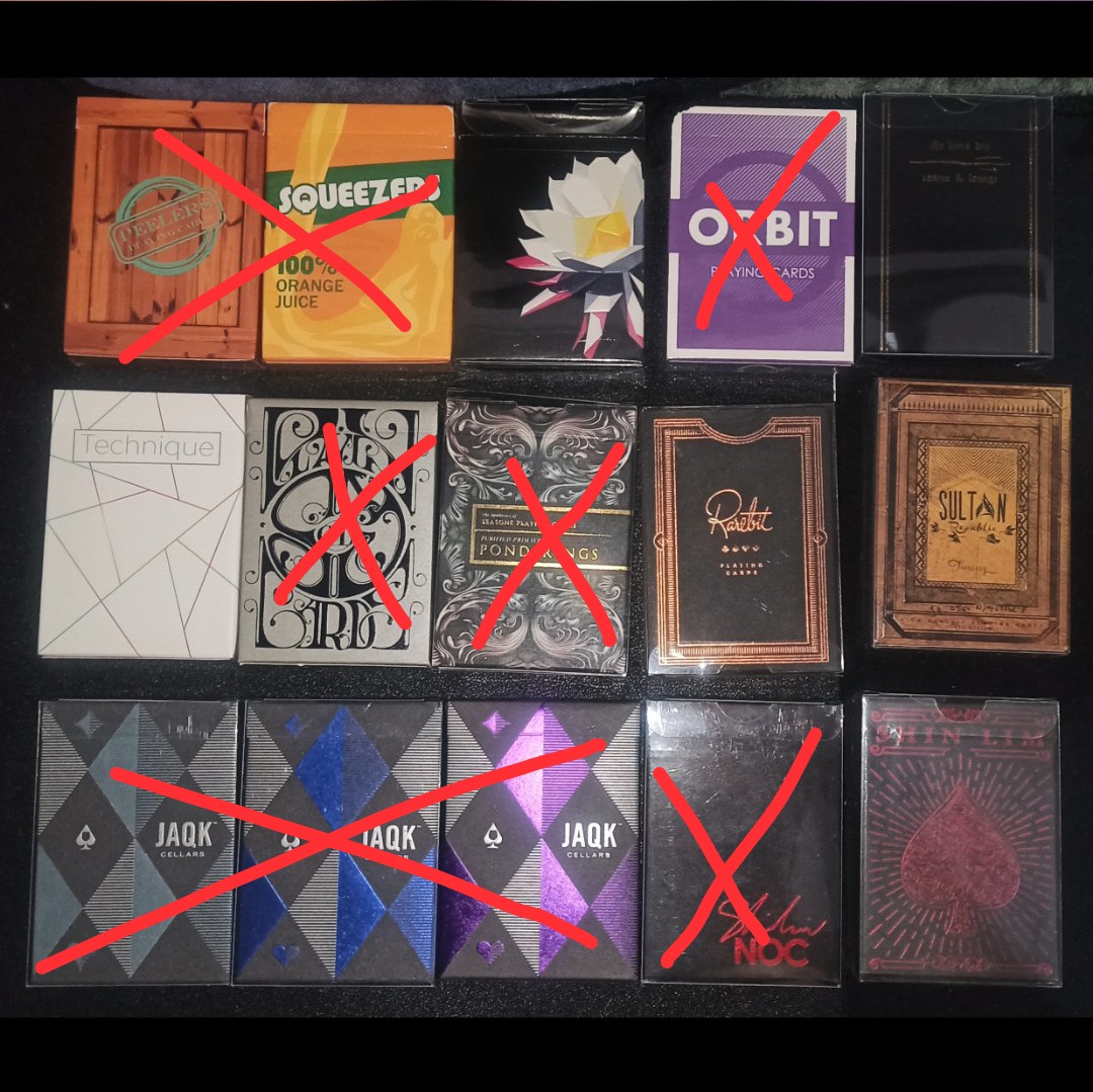 Opened - Rare / Uncommon Playing Cards, Poker, Magic, Cardistry - Shim ...