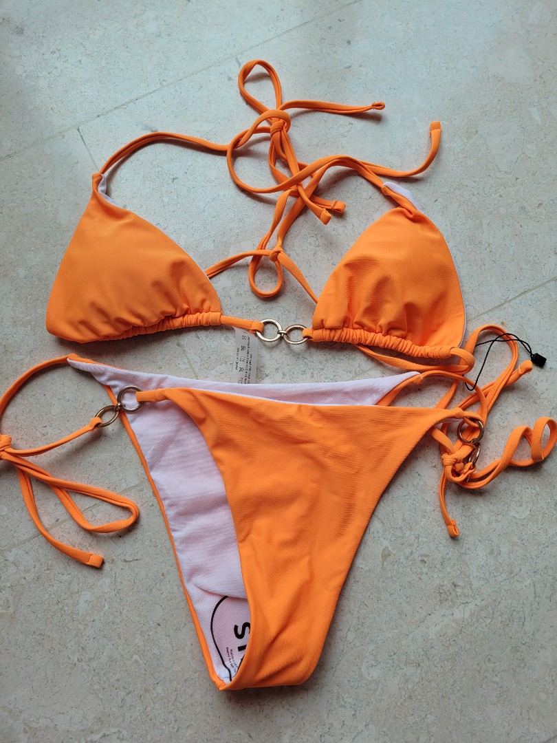 Orange string bikini, Women's Fashion, Swimwear, Bikinis & Swimsuits on ...