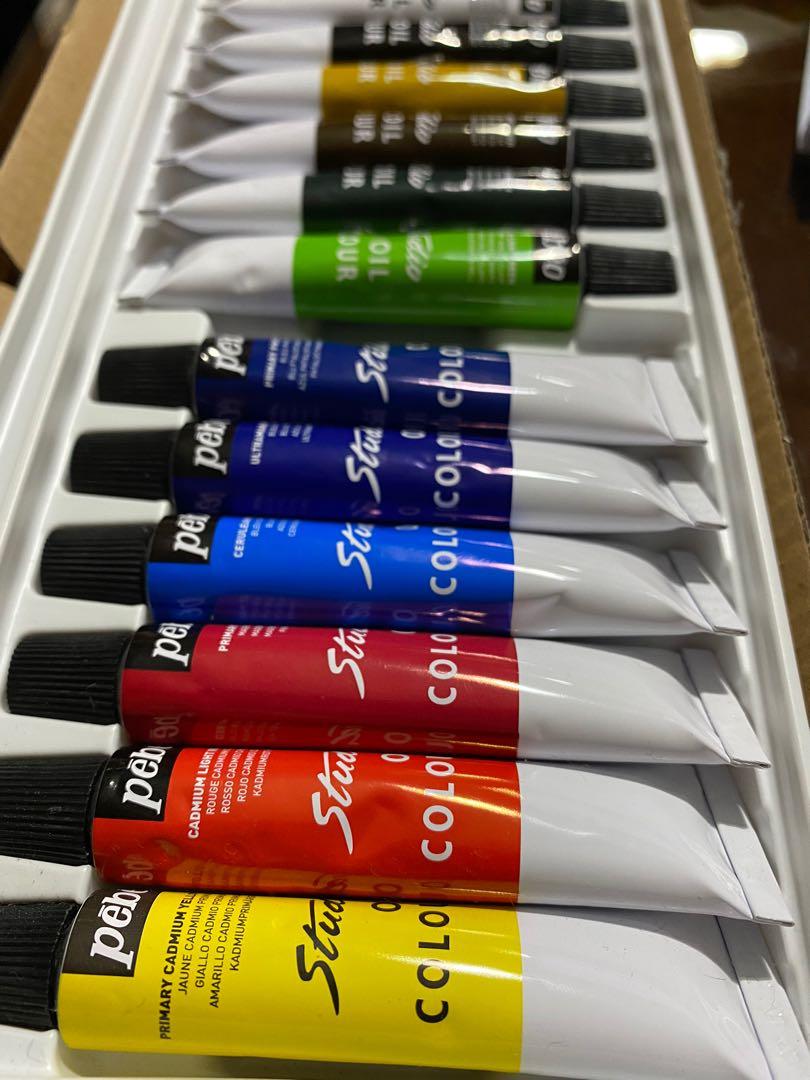 Pebeo Oil Colors (12 Colors), Hobbies & Toys, Stationary & Craft, Art ...