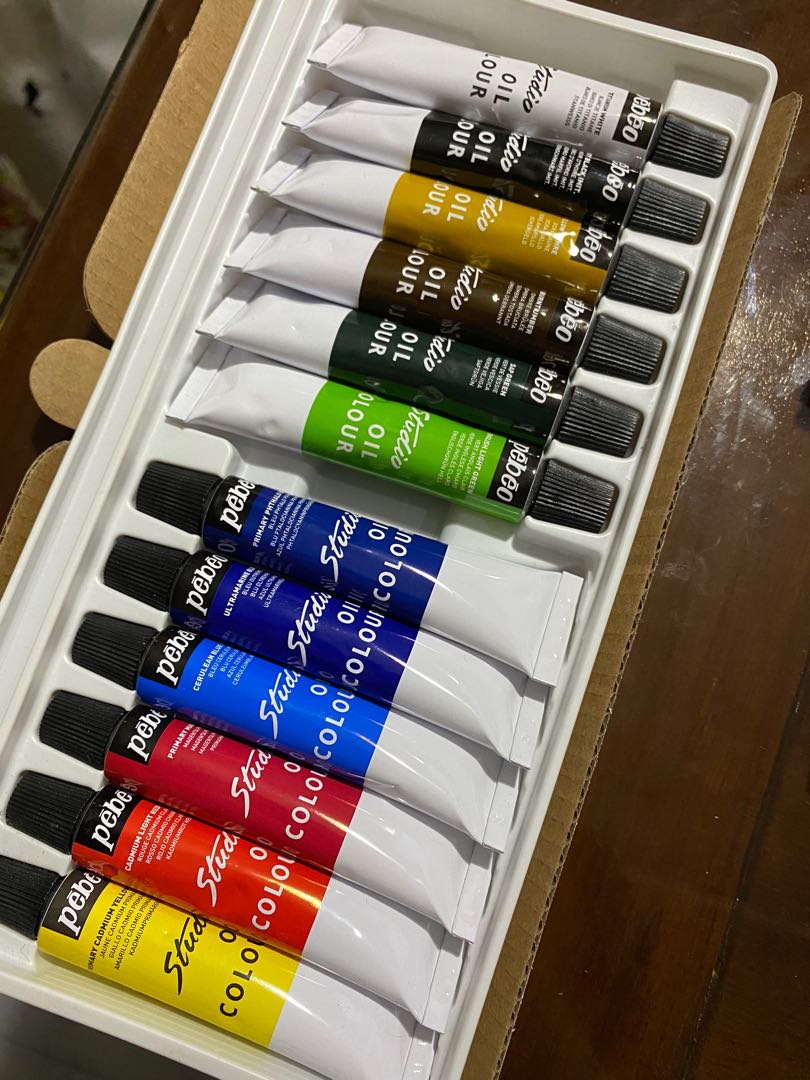Pebeo Oil Colors (12 Colors), Hobbies & Toys, Stationary & Craft, Art ...