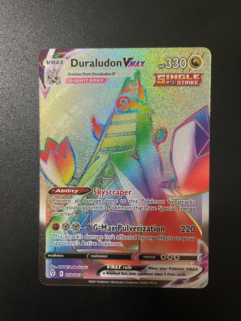 Pokemon TCG Duraludon VMAX - 219/203 - Hyper Rare Sword & Shield ...