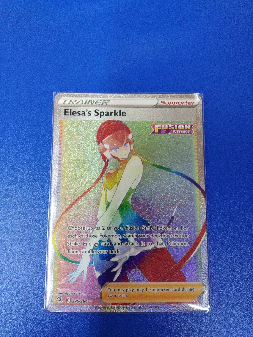 Pokemon TCG Elesa's Sparkle Full Art Trainer Hyper Rare - SS8 Fusion ...