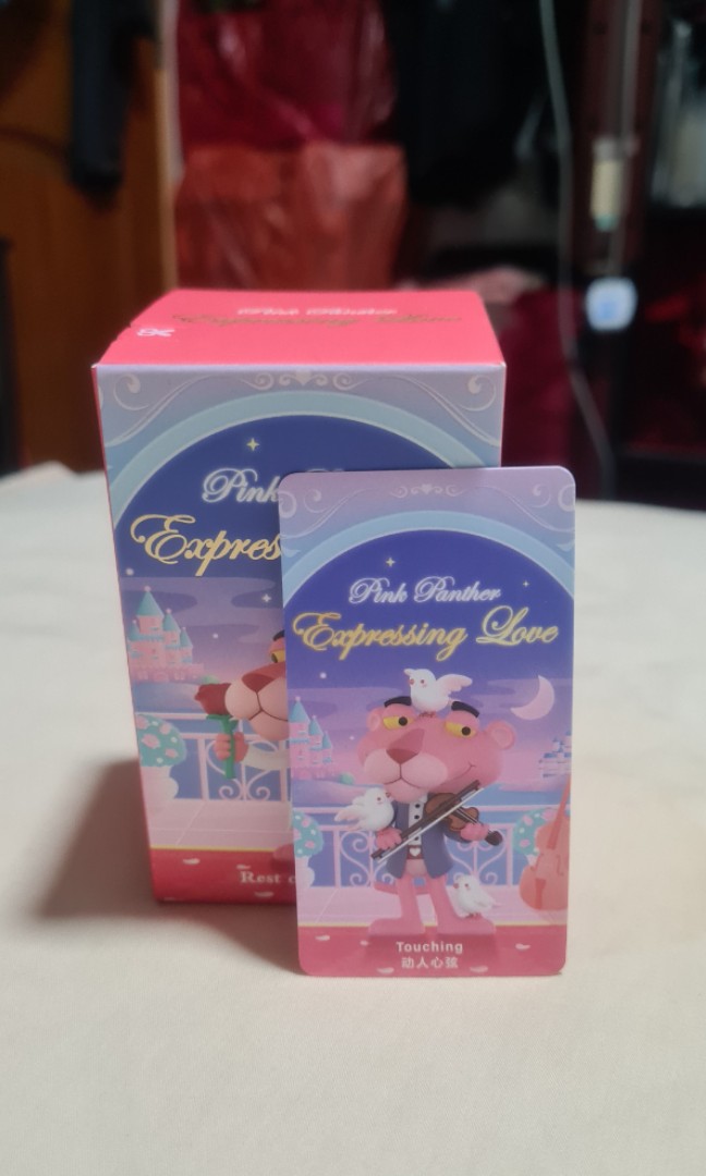 Popmart Pink Panther Expressing Love Touching, Hobbies & Toys, Toys ...