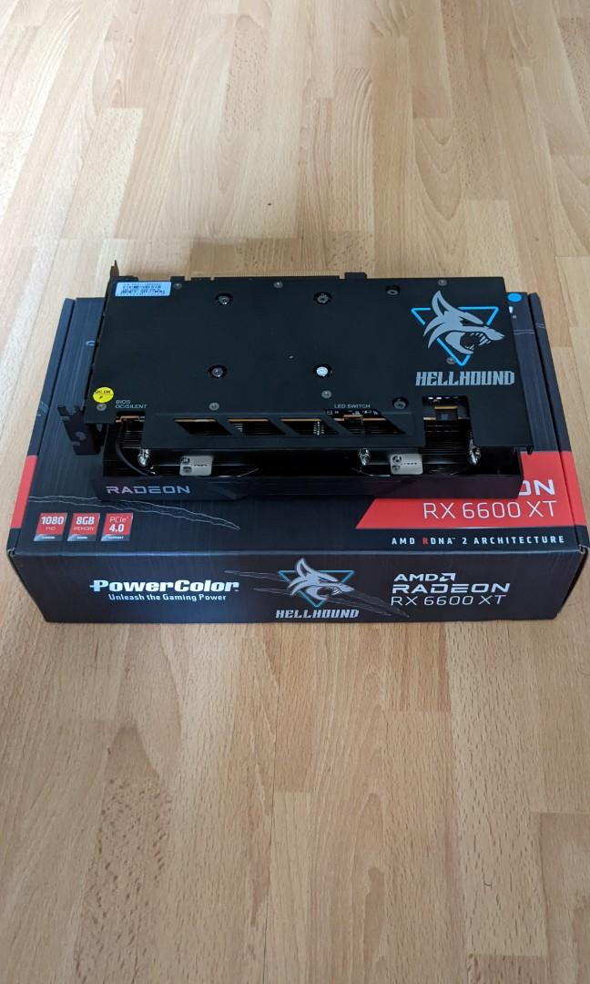 Power Color RX 6600 XT Hellhound, Computers & Tech, Parts & Accessories ...