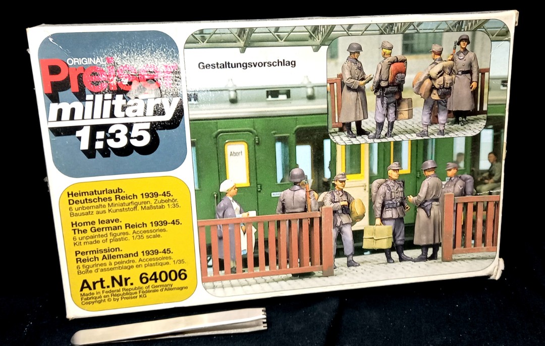 德國Preiser 1/35 Military figures Model HOME LEAVE The German Reich 1939 ...