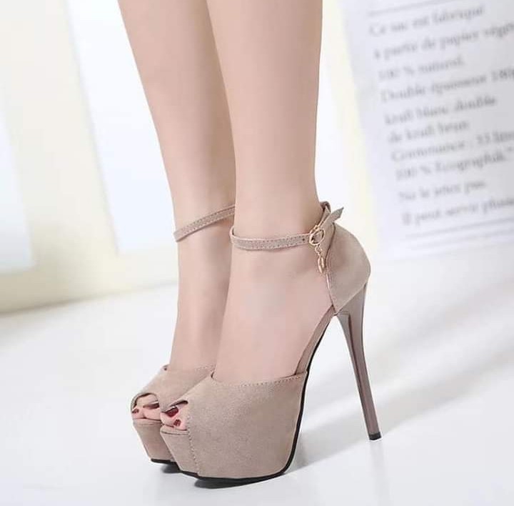 Ready Stock Nude High heels modelling heels, Women's Fashion, Footwear ...