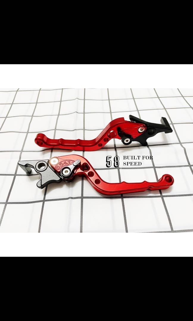 Red Hylos Lever for Aerox, Motorcycles, Motorcycle Accessories on Carousell