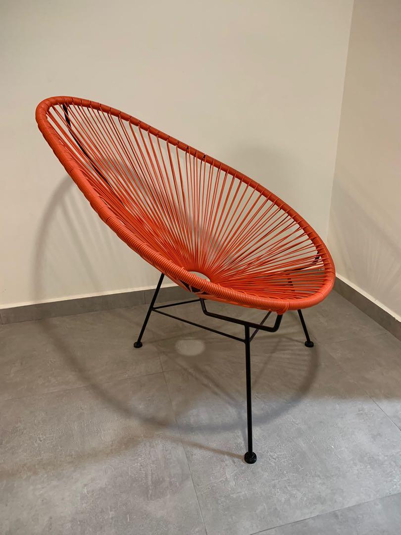 Retro string chair, Furniture & Home Living, Furniture, Chairs on Carousell