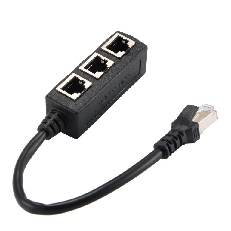 "RJ45 Network 1 Male to 3 Female Ports Ethernet Splitter,RJ45 Splitter ...