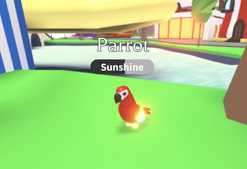 Roblox Adopt Me - NFR Parrot (Neon Fly Ride), 電子遊戲, 遊戲機配件, 遊戲週邊商品 ...