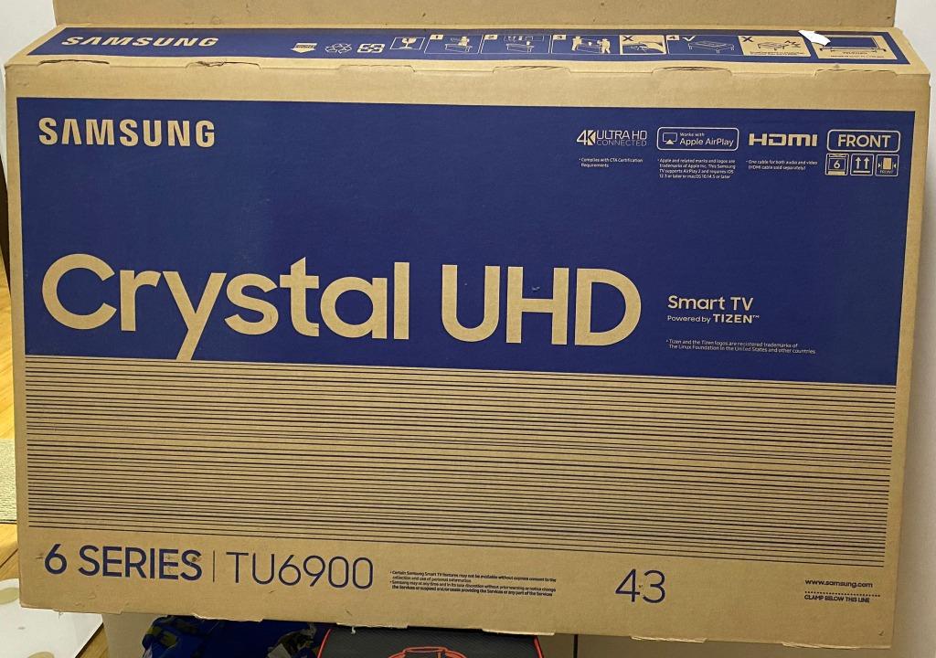 Samsung 43 inch 4K UHD Smart TV TU6900 Series 6, TV & Home Appliances ...