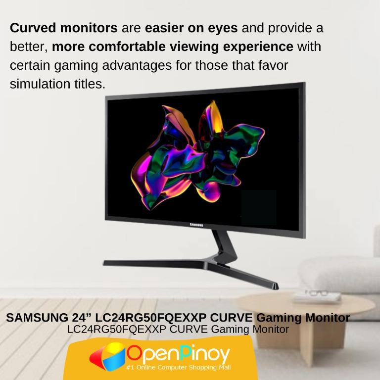 Samsung LC24RG50FQEXXP 24-inch CRG5 144Hz Full HD Curved Gaming Monitor ...