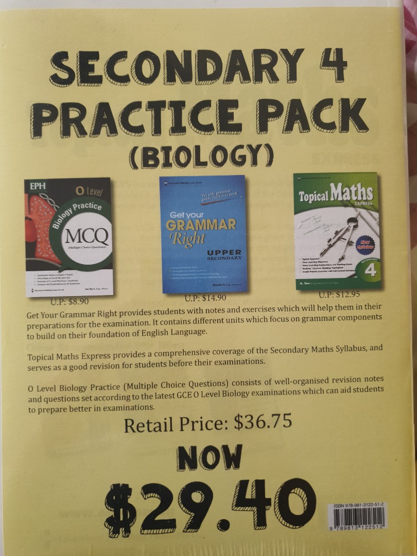 Sec 4 Assessment Books for Eng Phy and Math, Hobbies & Toys, Books & Magazines, Assessment Books ...
