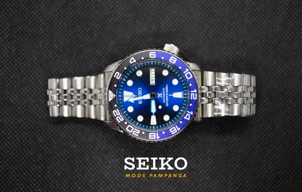 Seiko BATMAN MOD, Men's Fashion, Watches & Accessories, Watches on ...