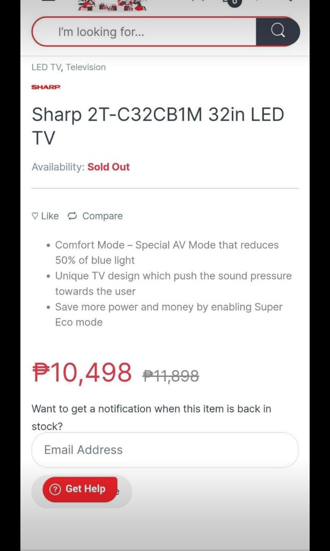 Sharp Aquos FHD TV with Smart TV box, TV & Home Appliances, TV ...