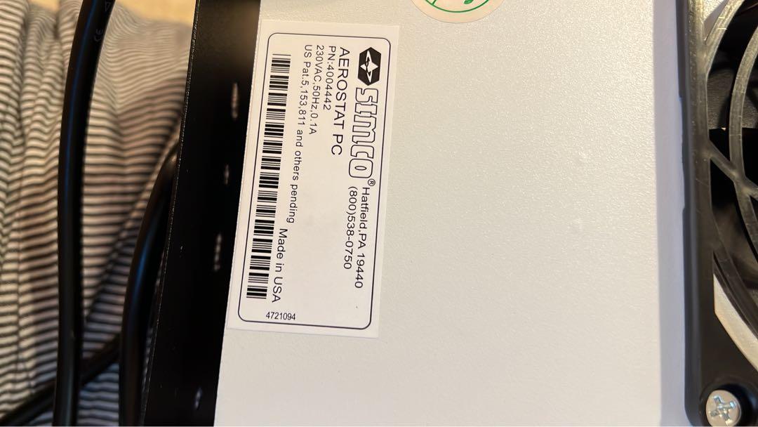 Simco Aerostat ionising anti-static fan blower, Furniture & Home Living ...