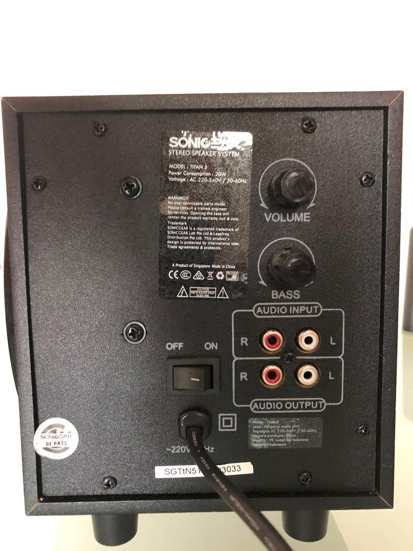 Sonic gear subwoofer, Audio, Soundbars, Speakers & Amplifiers on Carousell