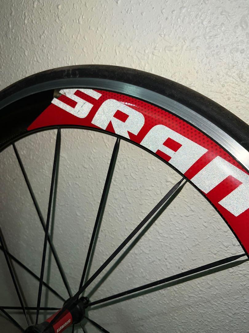 SRAM s60 carbon wheel set 700c clincher, 運動產品, 單車及配件, 單車 - Carousell