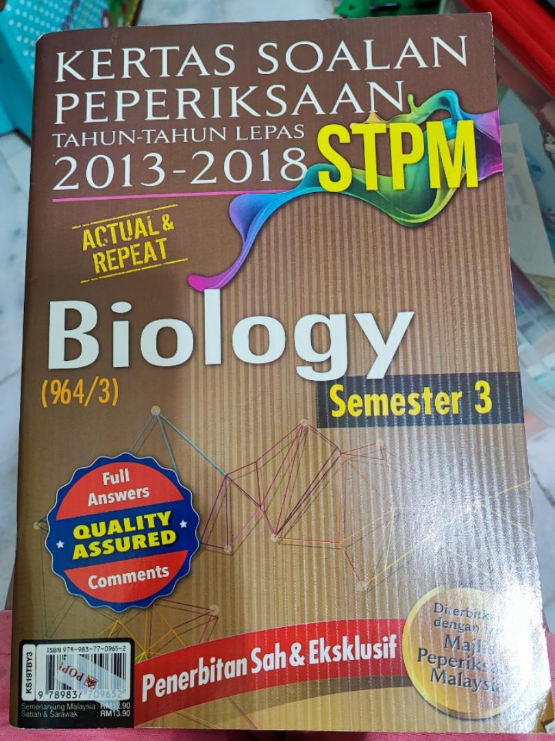 STPM BIOLOGY Past Year Paper, Hobbies & Toys, Books & Magazines ...
