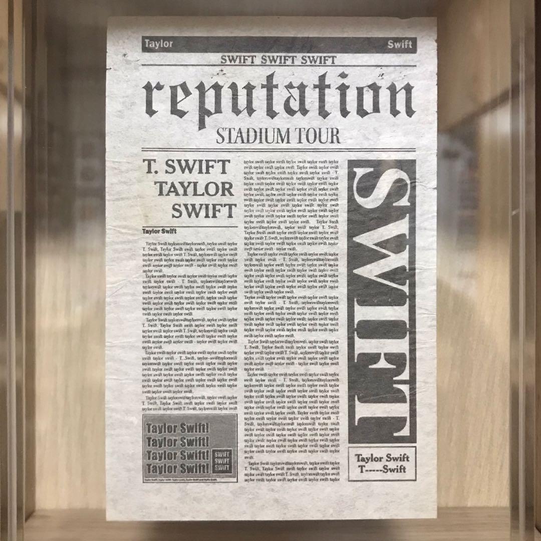 Taylor Swift’s reputation Stadium Tour confetti (with acrylic frame ...