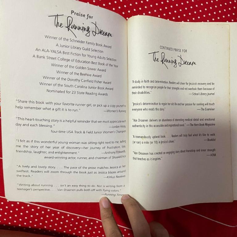️SALE ️ The Running Dream by Wendelin Van Draanen (PRELOVED), Hobbies ...