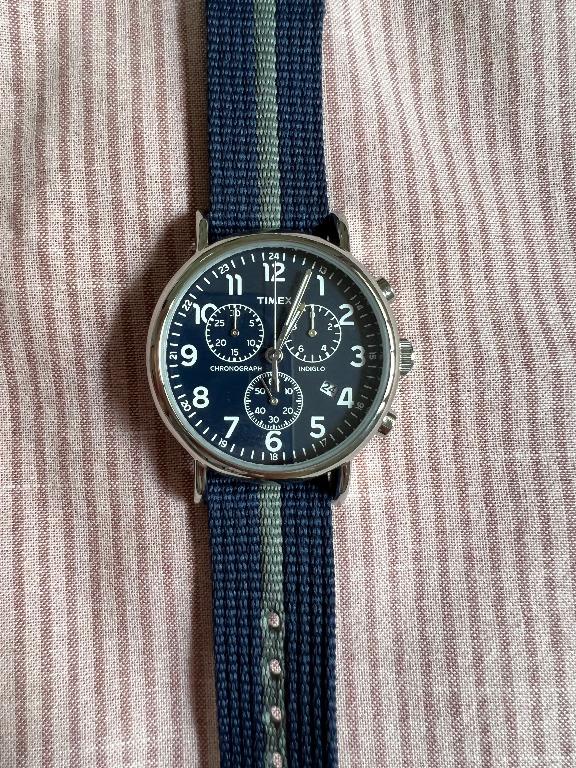 Timex Weekender Chronograph 40mm, Men's Fashion, Watches & Accessories ...
