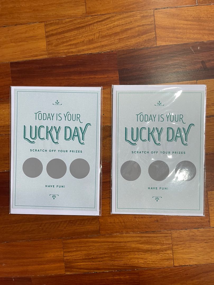 TIMI OF SWEDEN scratch-off birthday cards (per pc), Hobbies & Toys ...