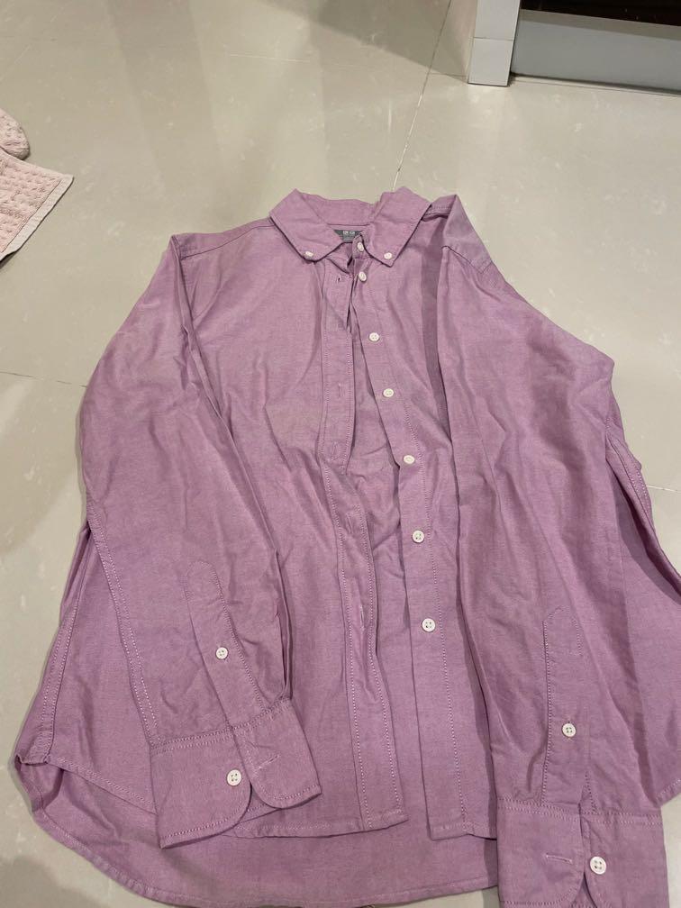Uniqlo formal pink top, Women's Fashion, Tops, Shirts on Carousell