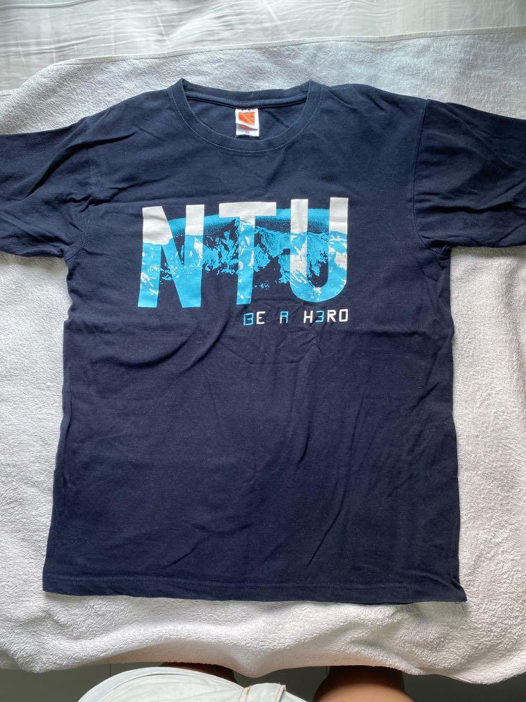 Unisex NTU nanyang technological University be a hero navy blue T ...