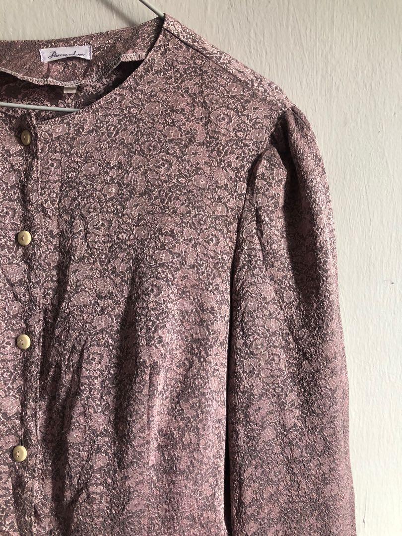 Vintage dumpling top, Women's Fashion, Tops, Longsleeves on Carousell