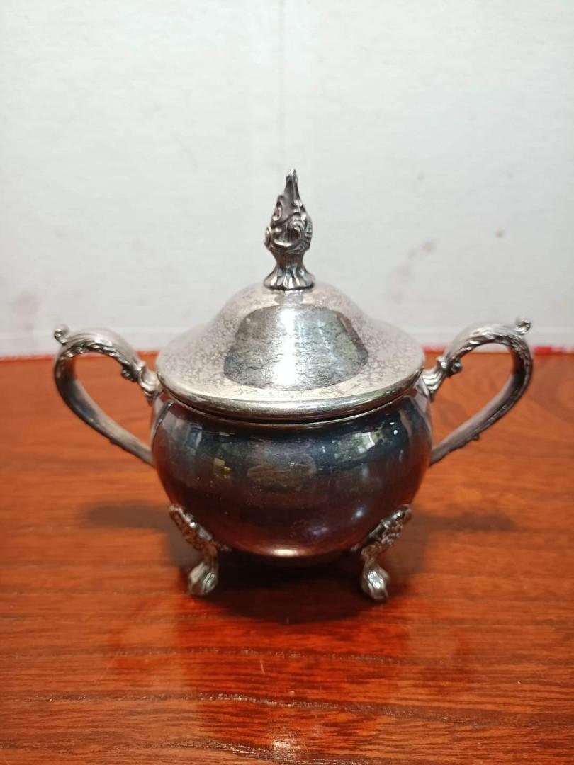 Vintage Viners Silver plated sugar bowl with lid, Hobbies & Toys ...