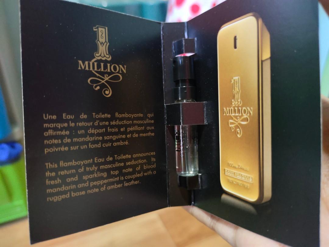 1 million Paco Rabanne perfume sampler, Beauty & Personal Care ...