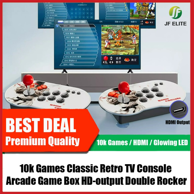 2022 new arrival!10k Games Classic Retro TV Console Arcade Game Box HD ...