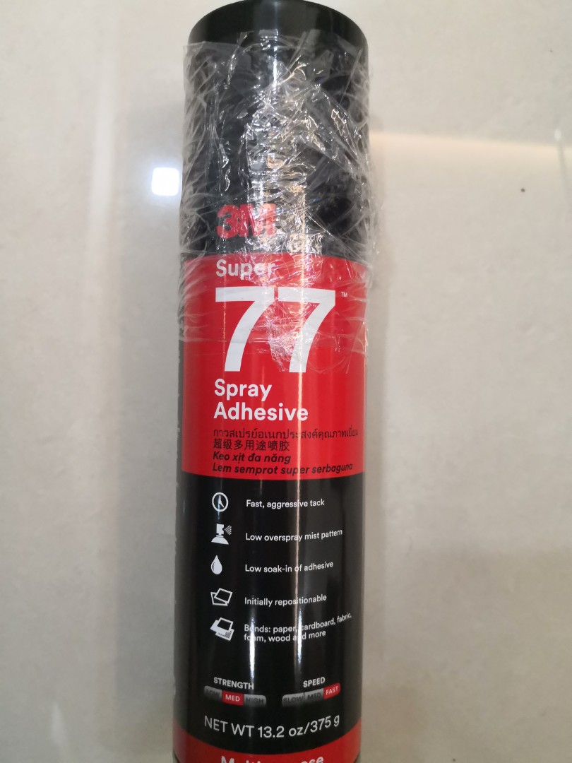 3M Super 77 Adhesive Spray 13.2 oz, Furniture & Home Living, Home ...