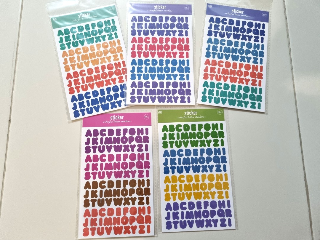 Alphabets/letters stickers, Hobbies & Toys, Stationery & Craft ...